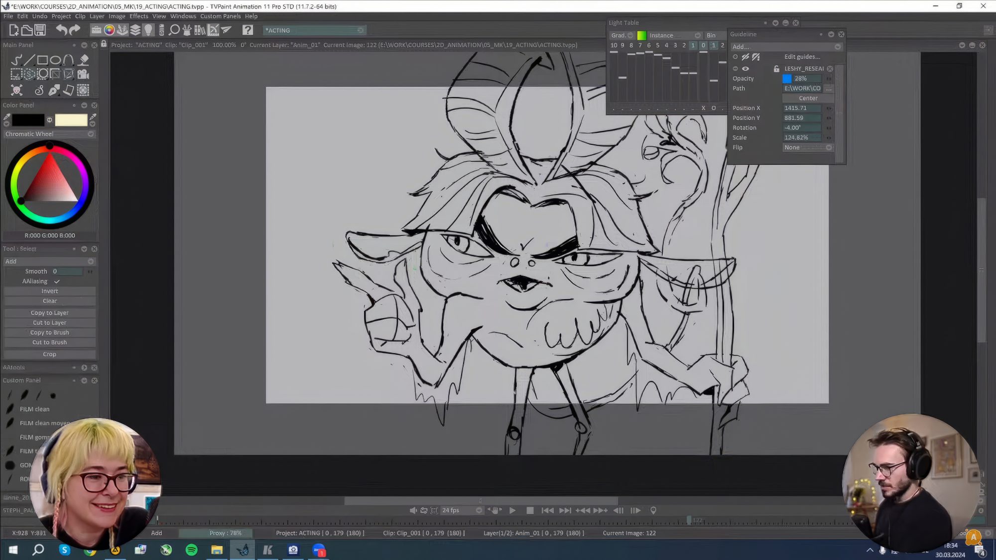 Traditional 2D animation. Course 2 — Body Mechanics - Animationclub School