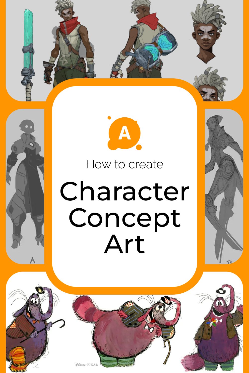 How to Create Concept Art for an Animation Character - Animationclub School