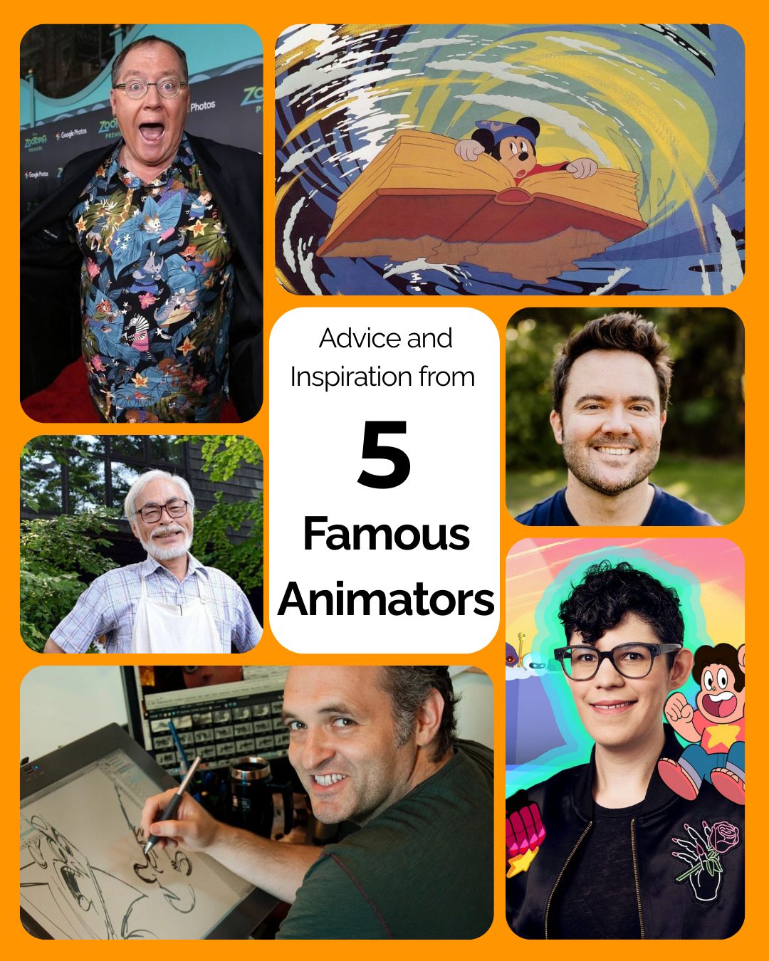 Advice and Inspiration from 5 Famous Animators - Animationclub School